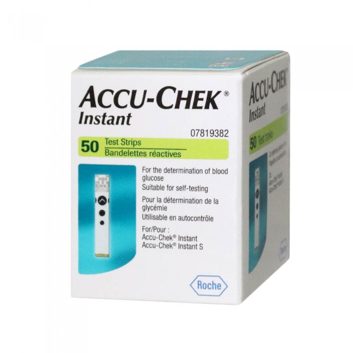 Тест ленти за измерване на кръвна захар Accu Chek Instant 50 бр Цена